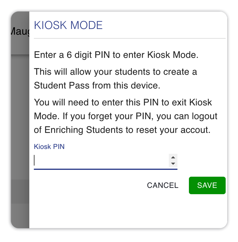 How to Use Kiosk Mode for Student Pass – Enriching Students Support Desk