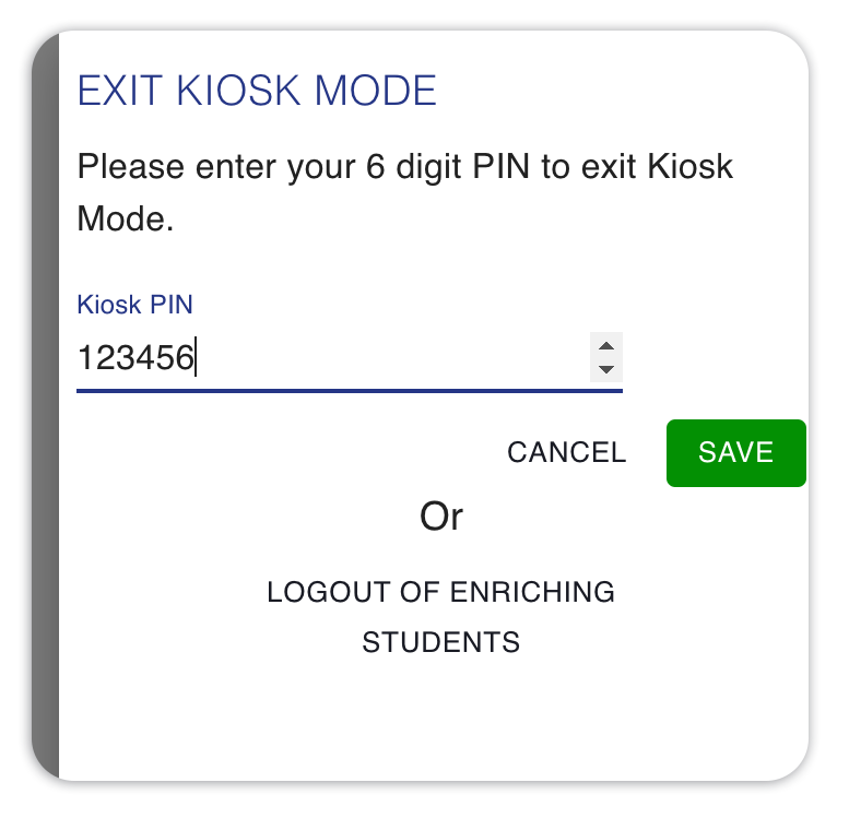 How to Use Kiosk Mode for Student Pass – Enriching Students Support Desk